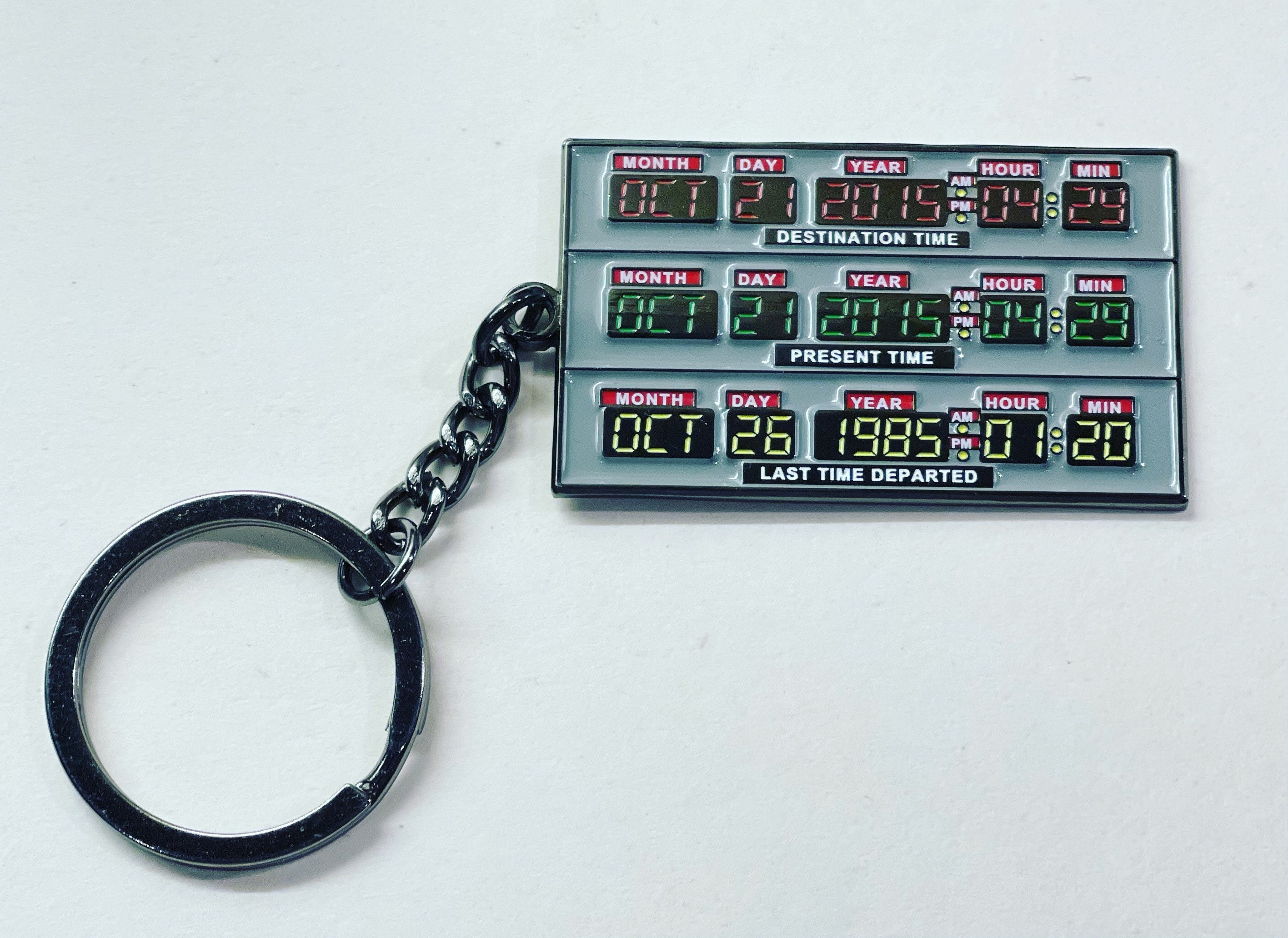 Back to the Future Time Circuits Keychain Key Ring | Etsy