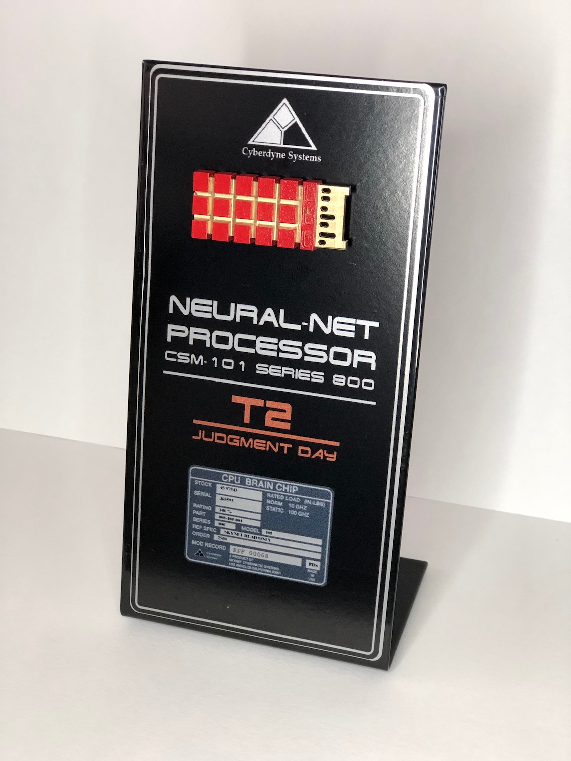 Terminator 2 T2 cpu brain Chip and display SOLID METAL | Etsy