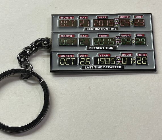 Back to the Future Time Circuits Keychain Key Ring | Etsy