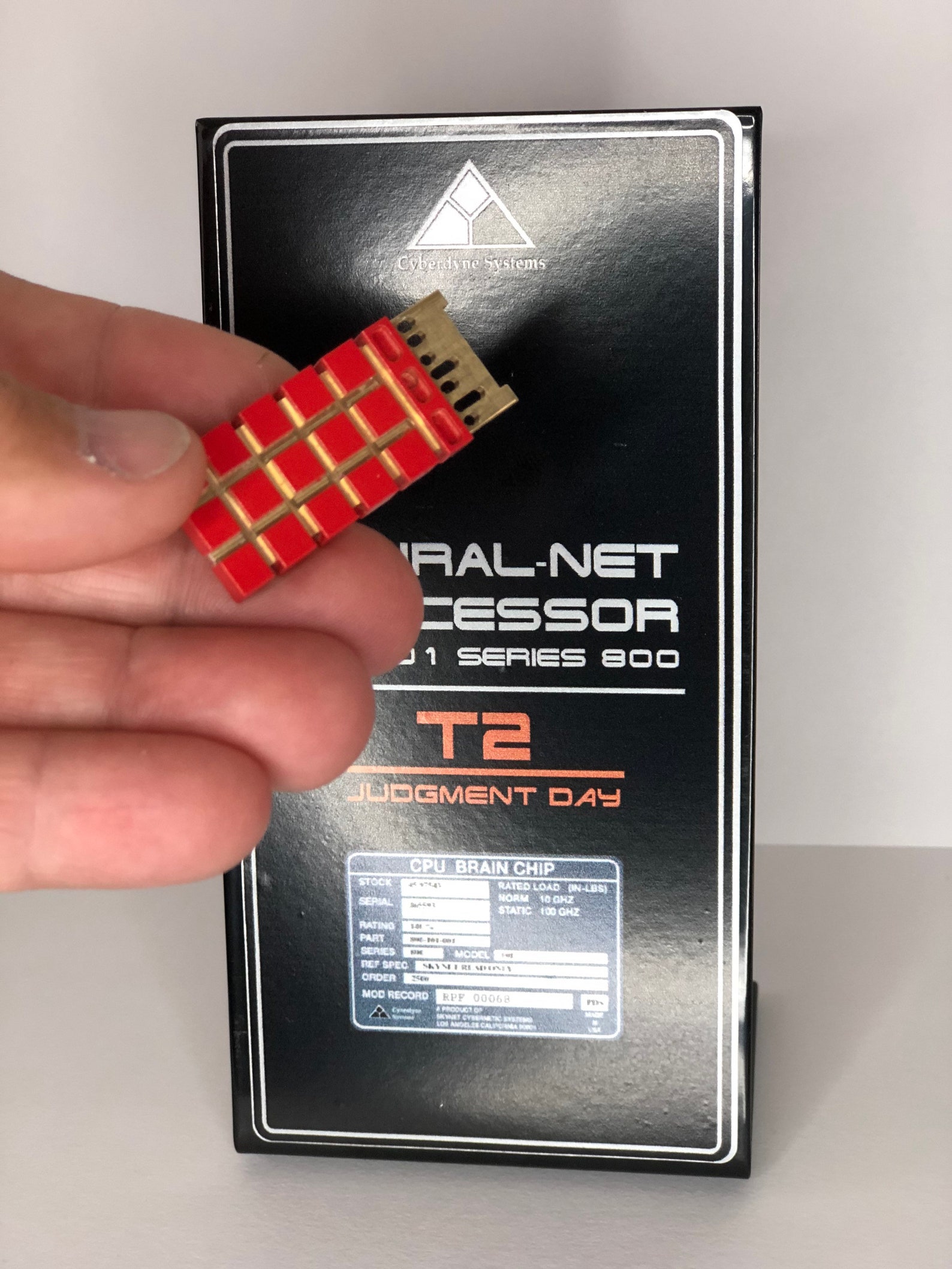 Terminator 2 T2 cpu brain Chip and display SOLID METAL | Etsy
