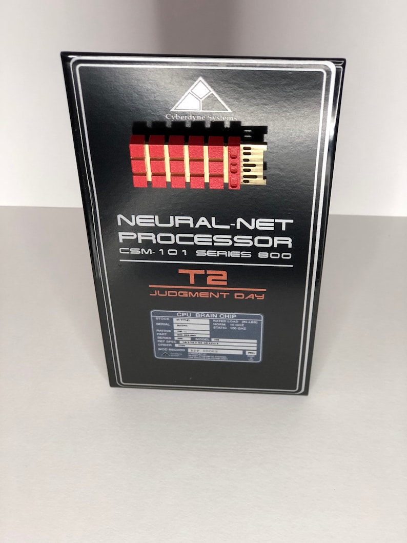 Terminator 2 T2 Cpu Brain Chip and Display SOLID METAL (painted Chip ...