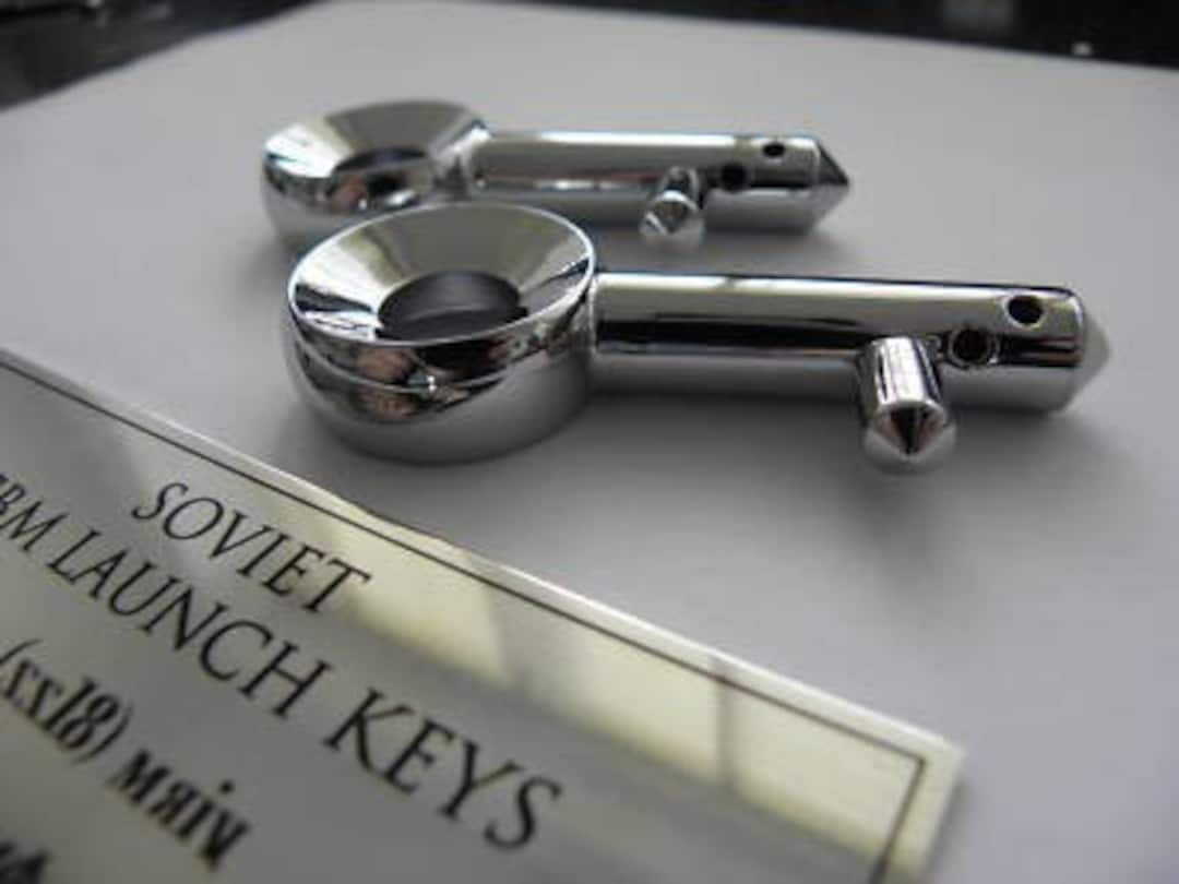 Cold War Doomsday Soviet Icbm Launch Keys & Metal Plaque - Etsy
