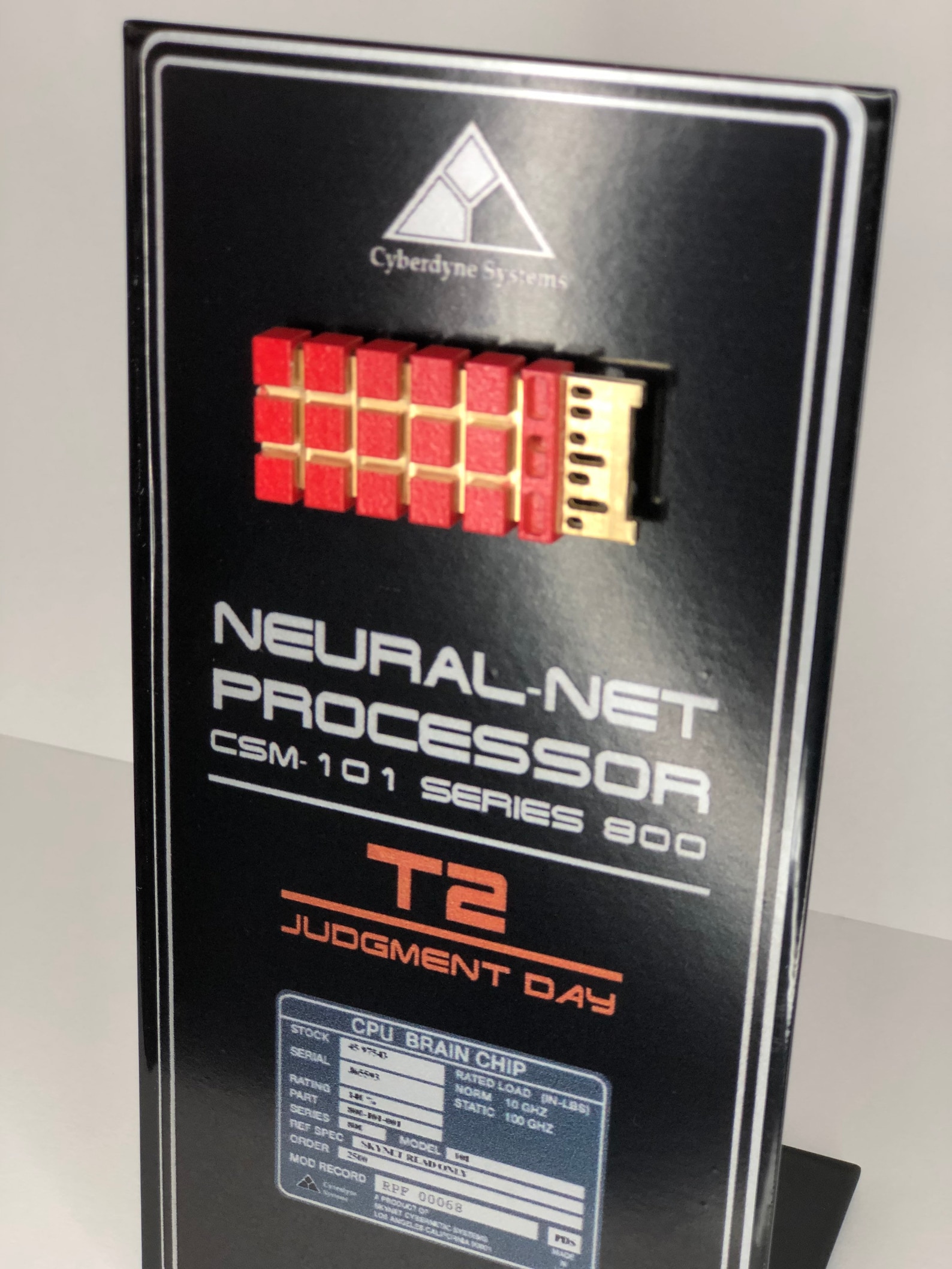 Terminator 2 T2 cpu brain Chip and display SOLID METAL | Etsy