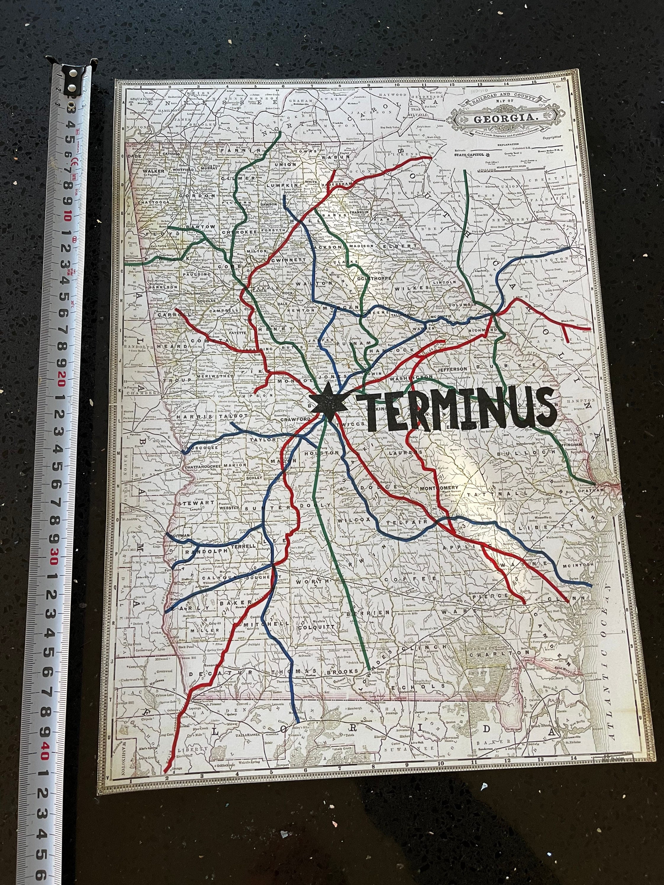 Full Size Walking Dead Terminus Map | Etsy UK