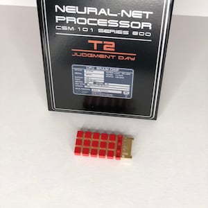 Terminator 2 T2 Cpu Brain Chip and Display SOLID METAL (painted Chip ...