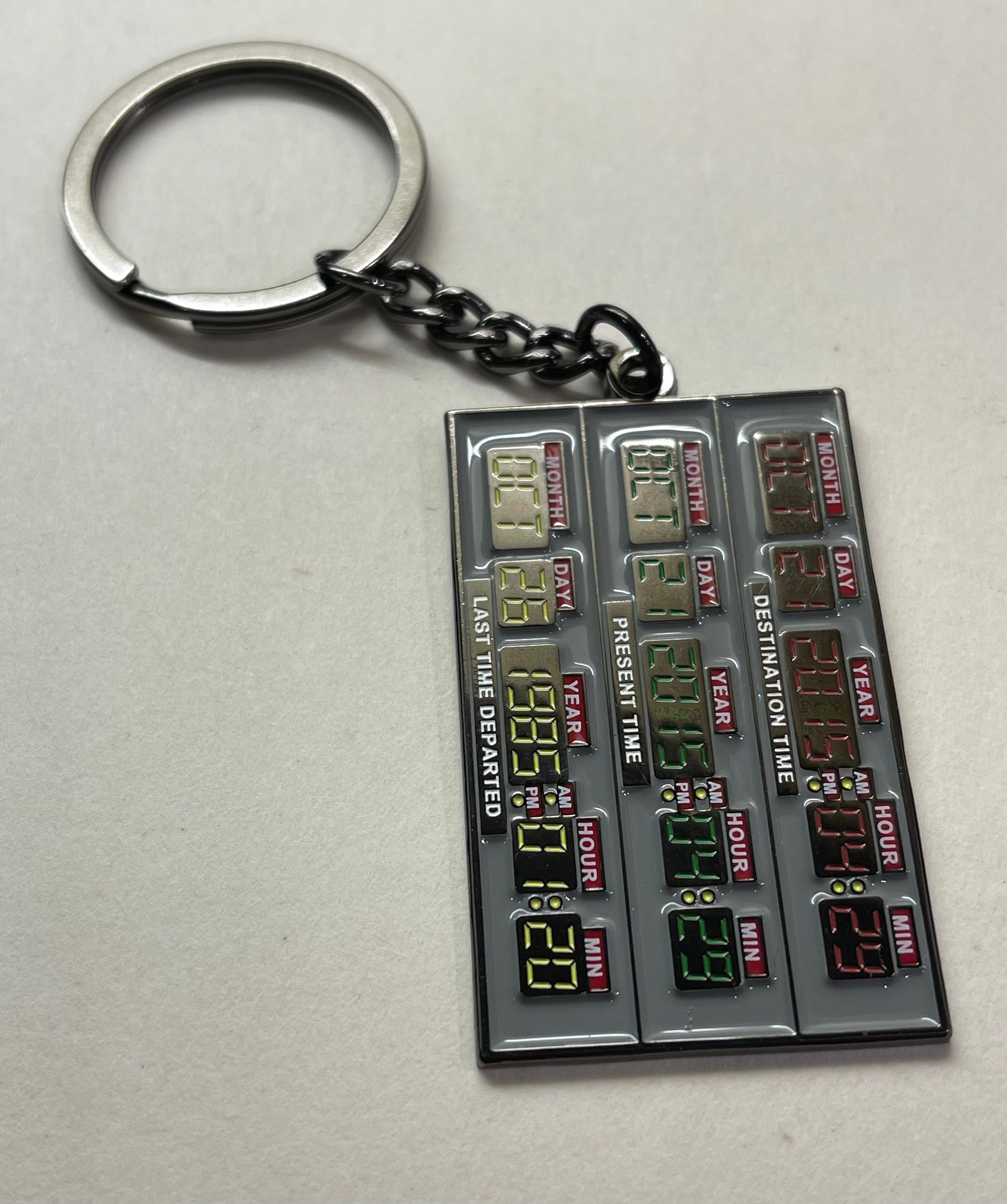 Back to the Future Time Circuits Keychain Key Ring | Etsy