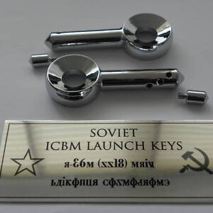 Cold War Doomsday Soviet Icbm Launch Keys & Metal Plaque - Etsy