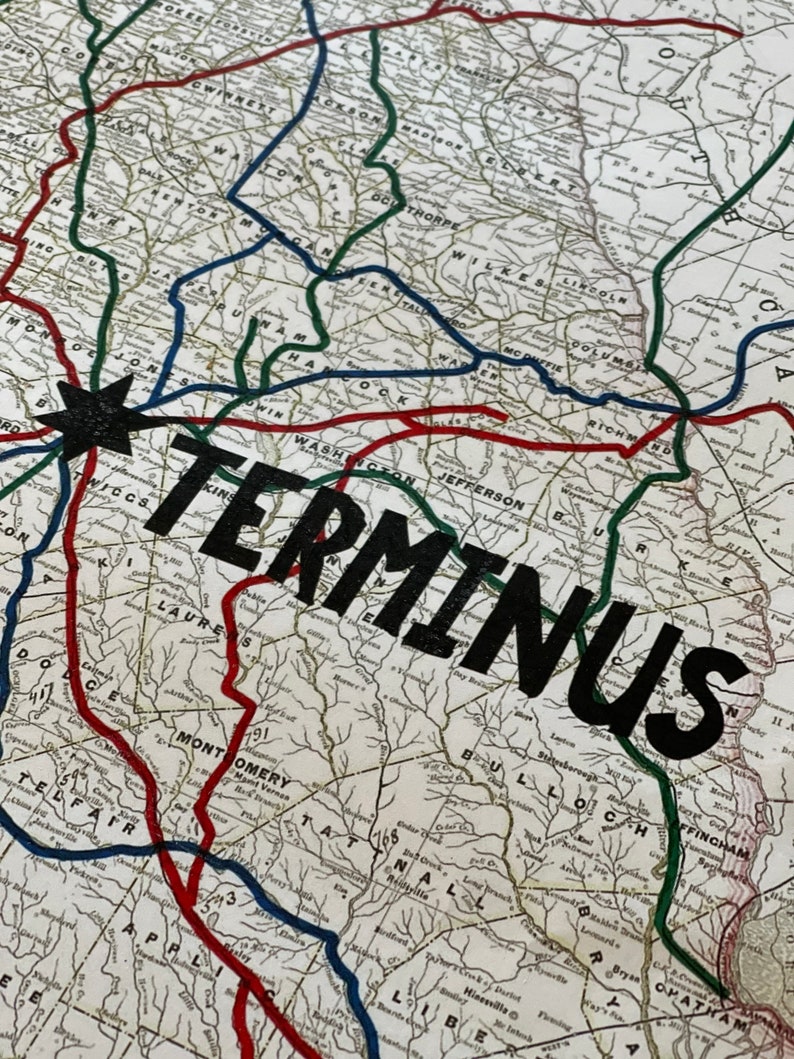 Full Size Walking Dead Terminus Map - Etsy