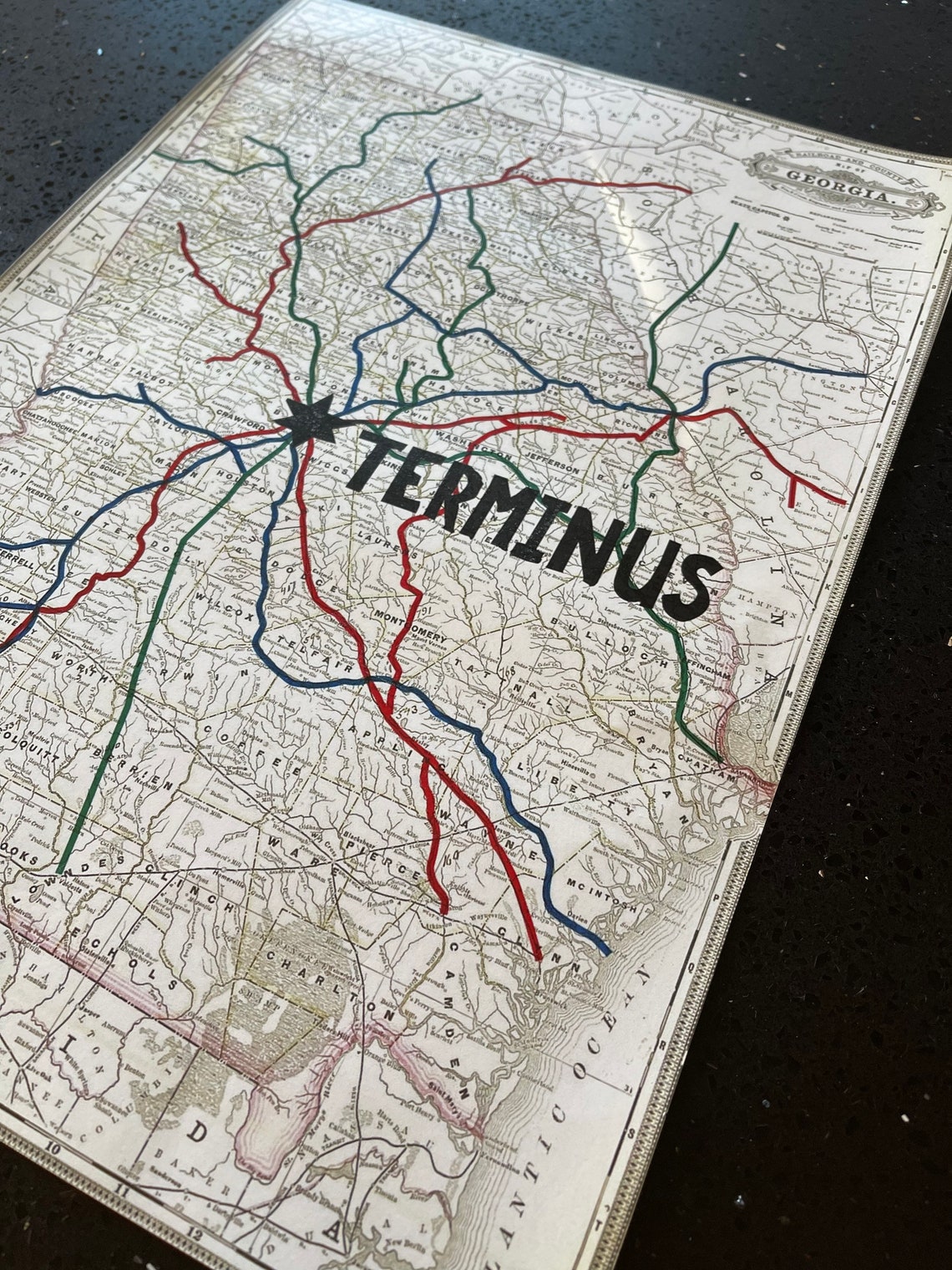 Full Size Walking Dead Terminus Map - Etsy