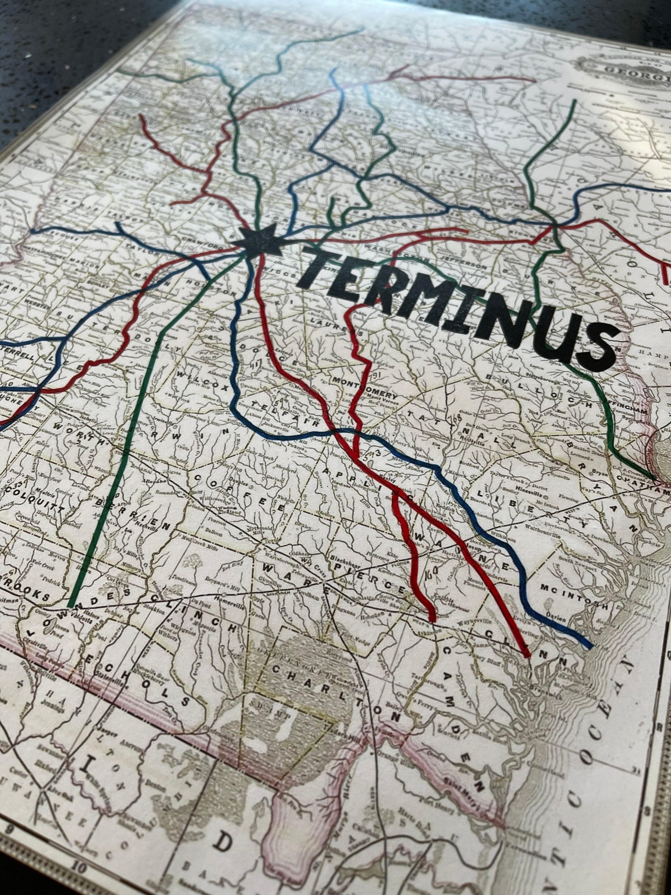 Full Size Walking Dead Terminus Map | Etsy UK
