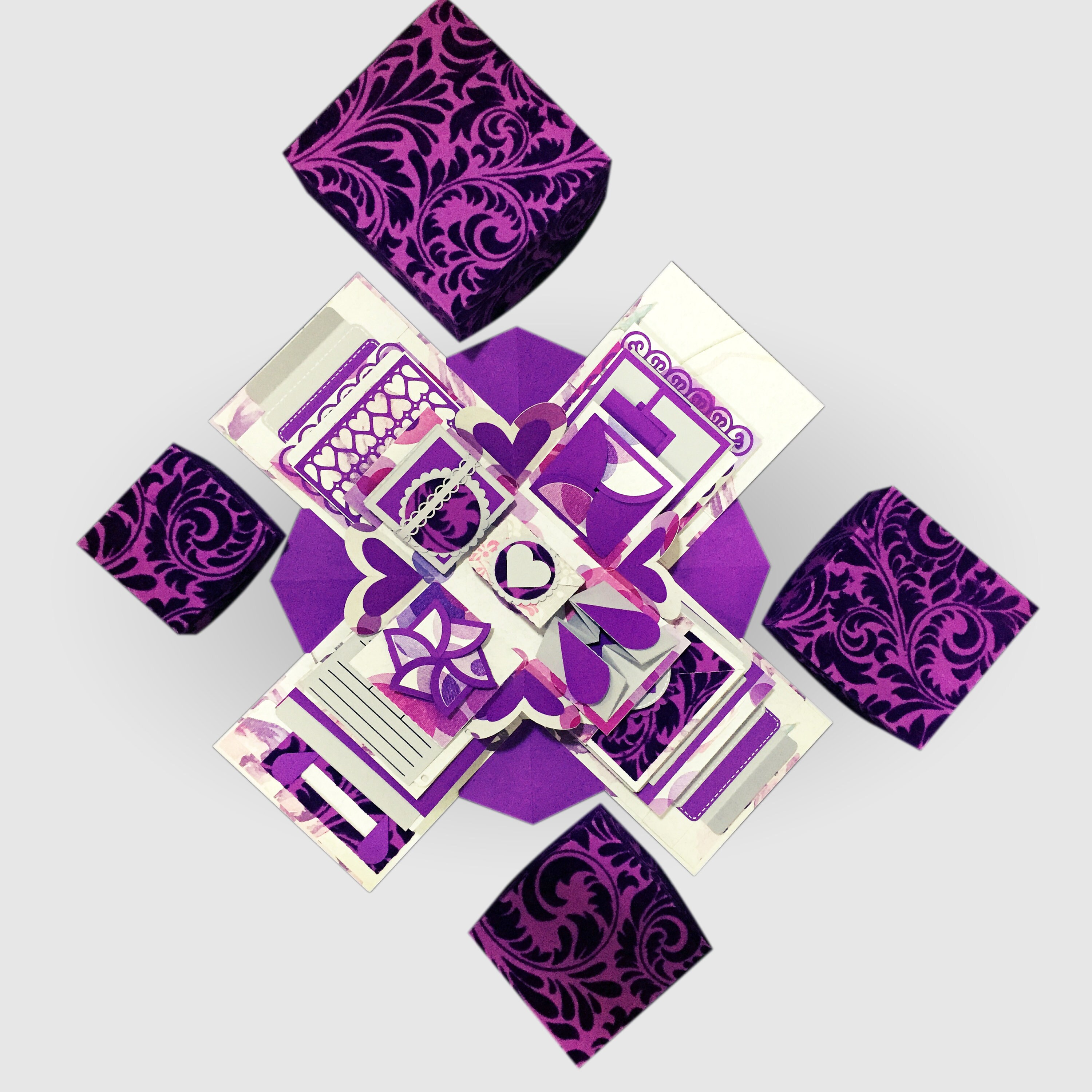 SVG (cricut), PDF, and Silhouette Studio - Explosion Box Templates - Etsy