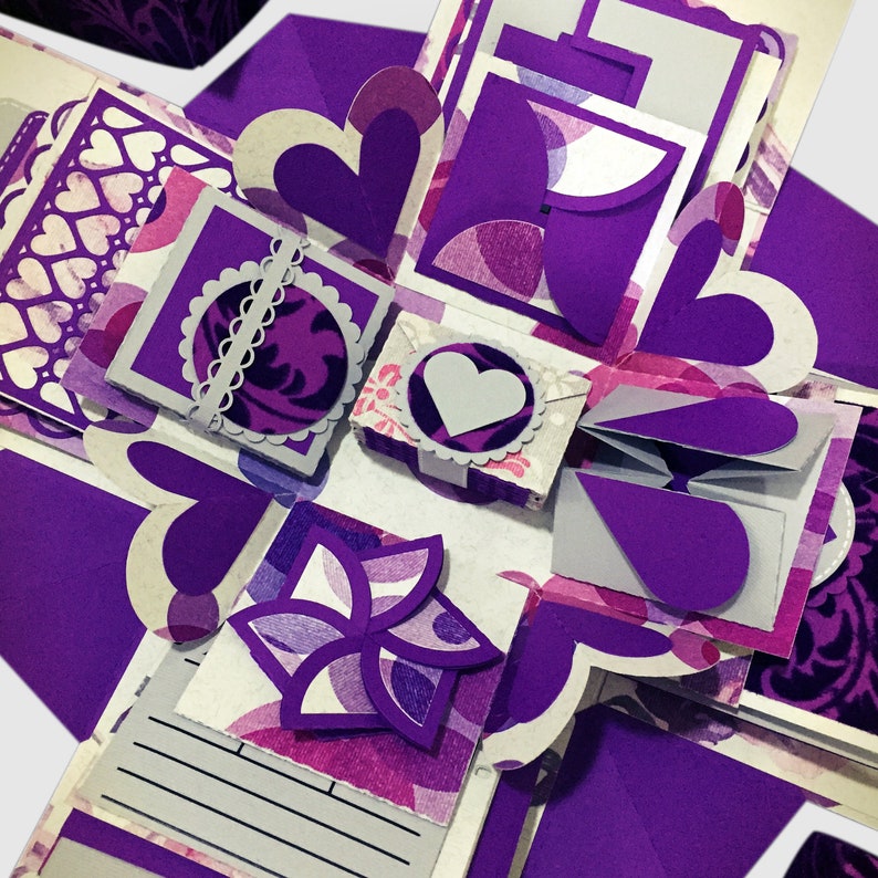 SVG (cricut), PDF, and Silhouette Studio - Explosion Box Templates - Etsy