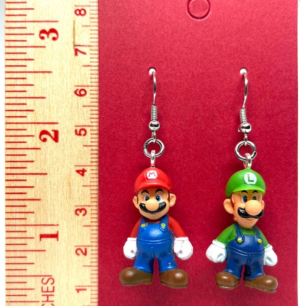Mario Earrings - Etsy