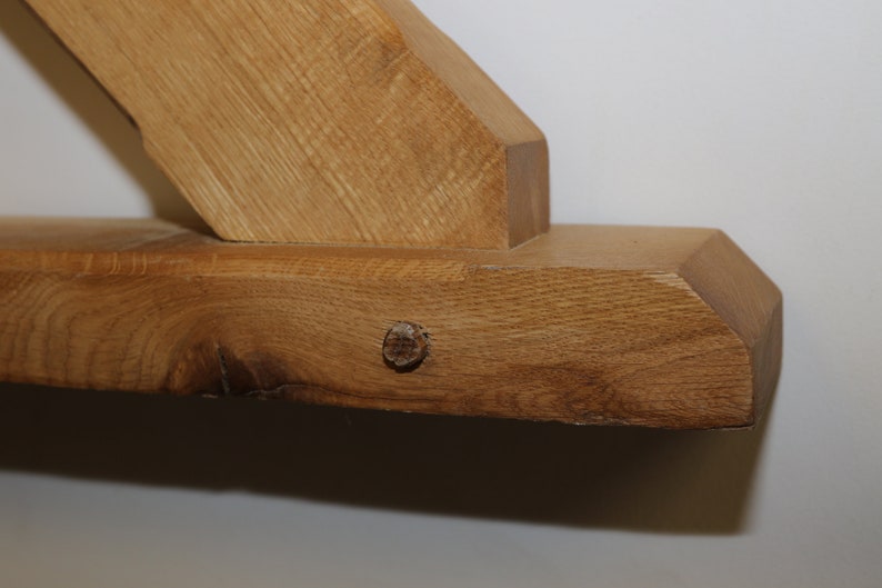 Green Oak Wooden Timber Gallows Bracket Hoylandswaine Design. | Etsy UK