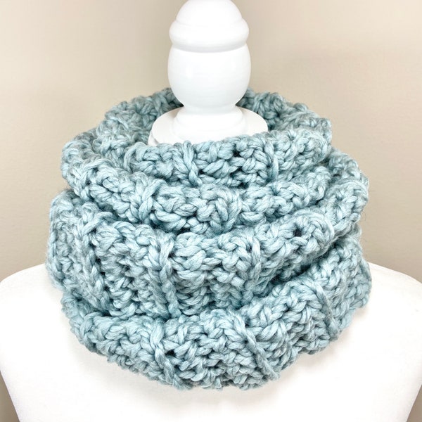 Blue Grey Scarf - Etsy