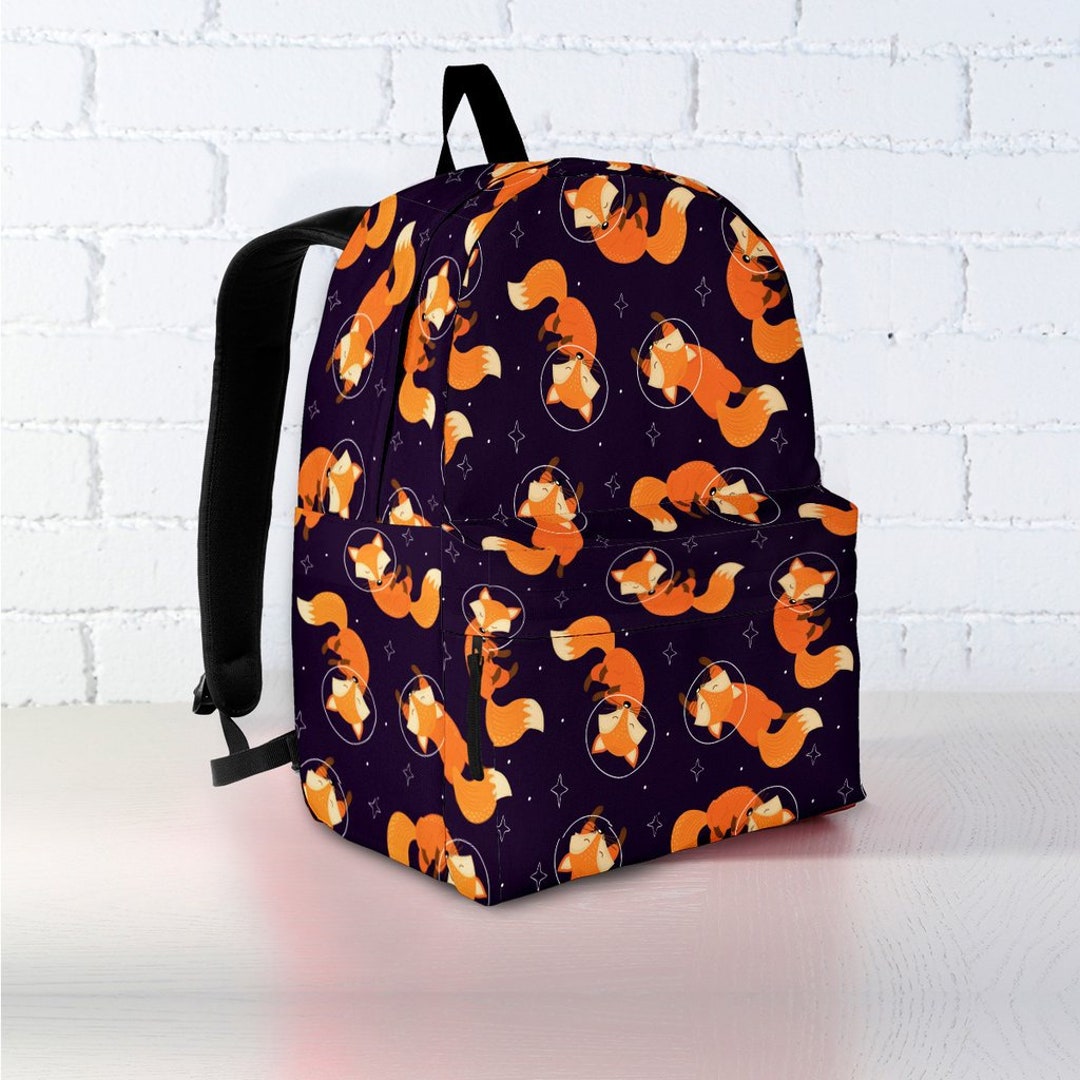 Personalized Fox Backpack Fox Lunch Bag Fox Pencil Case - Etsy