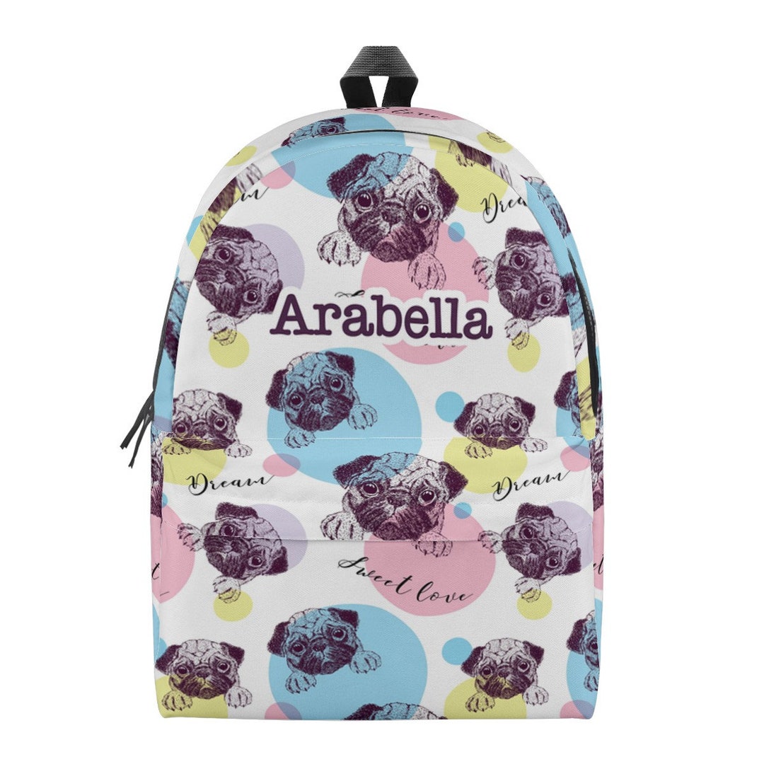 Personalized Pug Backpack | Pug Backpack Kid | Pug Backpack Adult | Pug ...