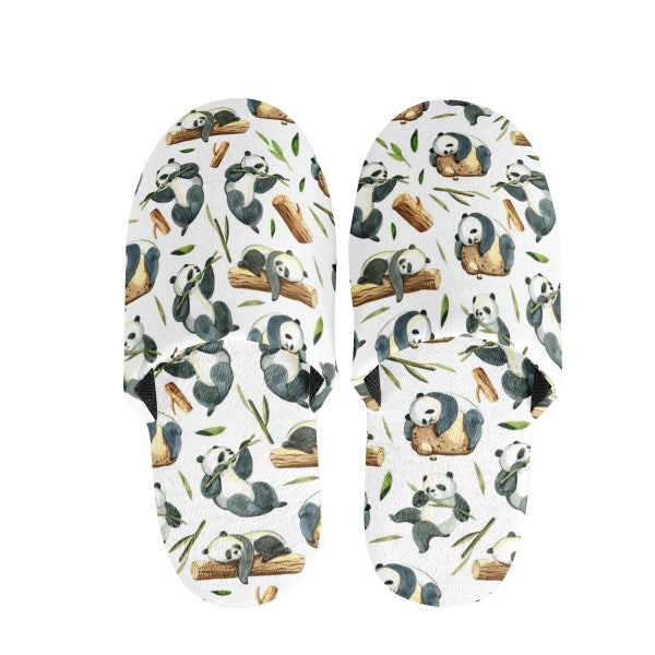Panda Slippers - Etsy