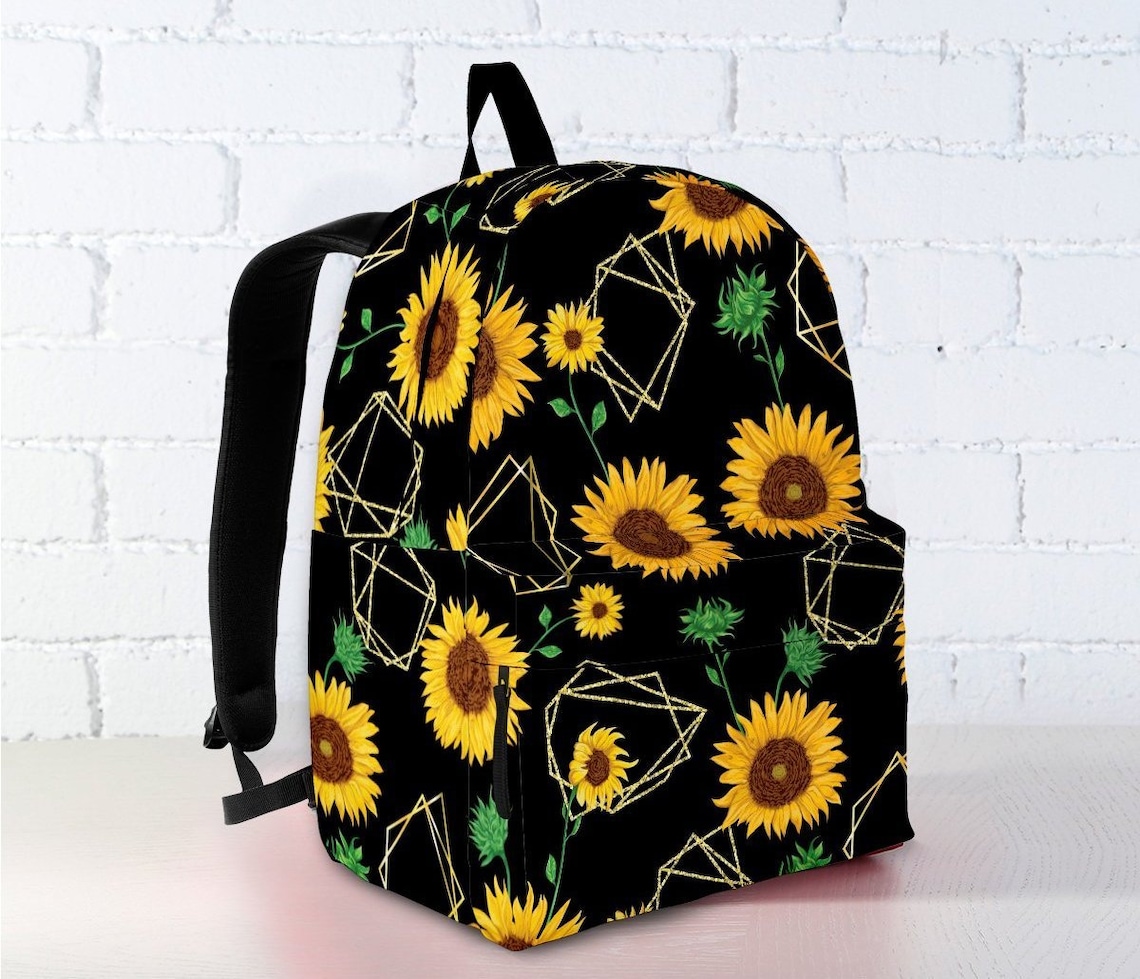 Personalized Sunflower Backpack Backpack Backpack Women | Etsy
