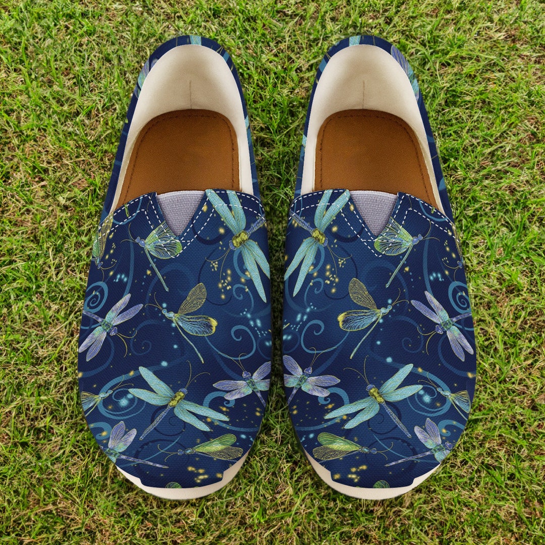 Dragonfly Shoes Dragonfly Women Shoes Shoes With Dragonfly Canvas Shoes ...