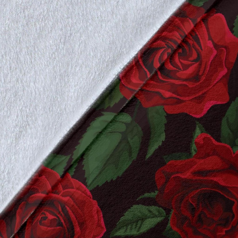 Rose Blanket Rose Throw Blanket Rose Fleece Blanket Rose | Etsy