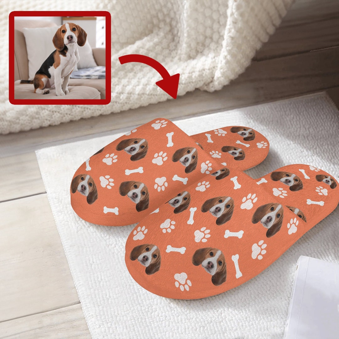 Personalize Dog Slippers, Custom Pet Slippers for Adult and Kids - Etsy