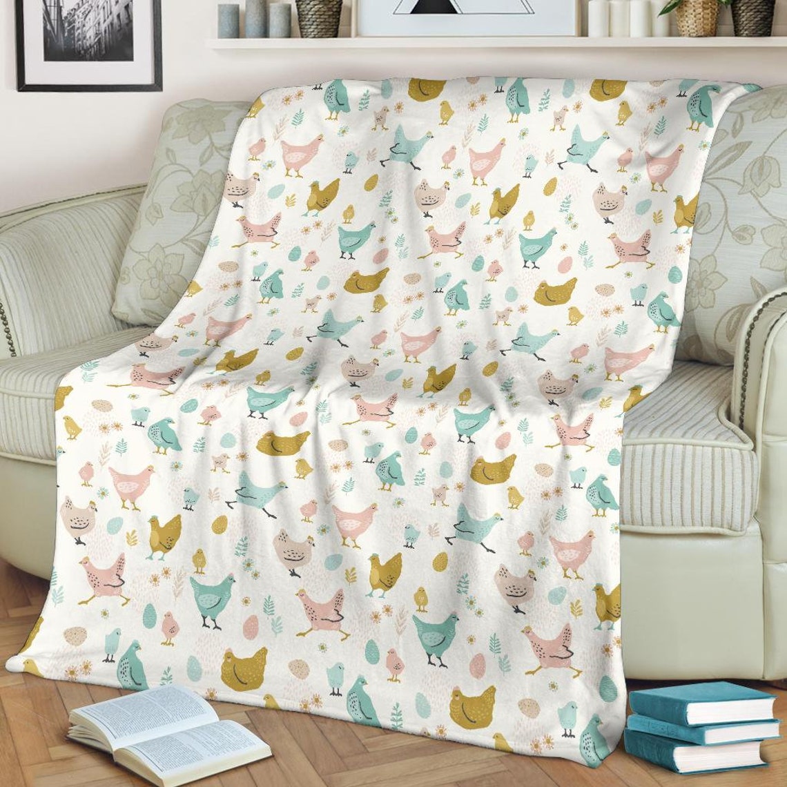 Chicken Blanket Chicken Throw Blanket Chicken Fleece - Etsy
