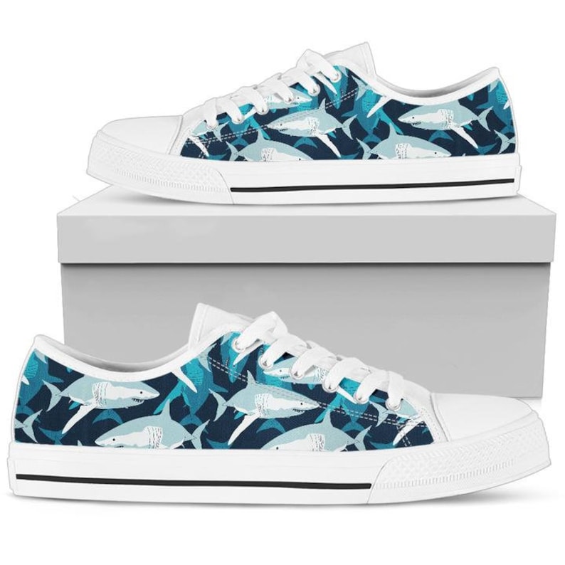 Shark Shoes Shark Sneakers Shark Women Shoes Shark Kid - Etsy