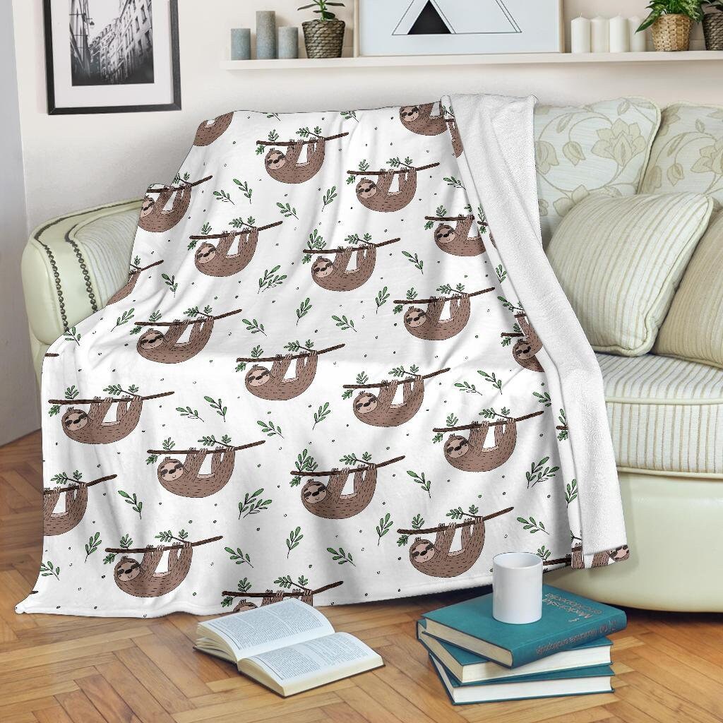 Sloth Blanket Sloth Throw Blanket Sloth Fleece Blanket - Etsy