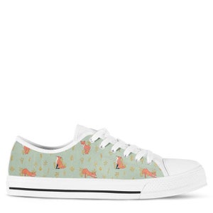 Fox Sneakers for Women, Cute Fox Shoes for Girls, Fun Fox Shoes for ...