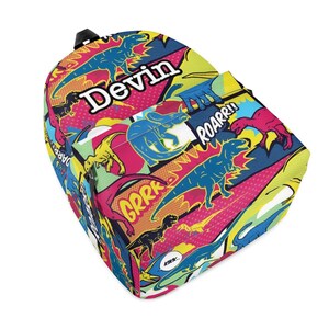 Personalized Dinosaur Backpack Dinosaur Rucsack Dinosaur - Etsy