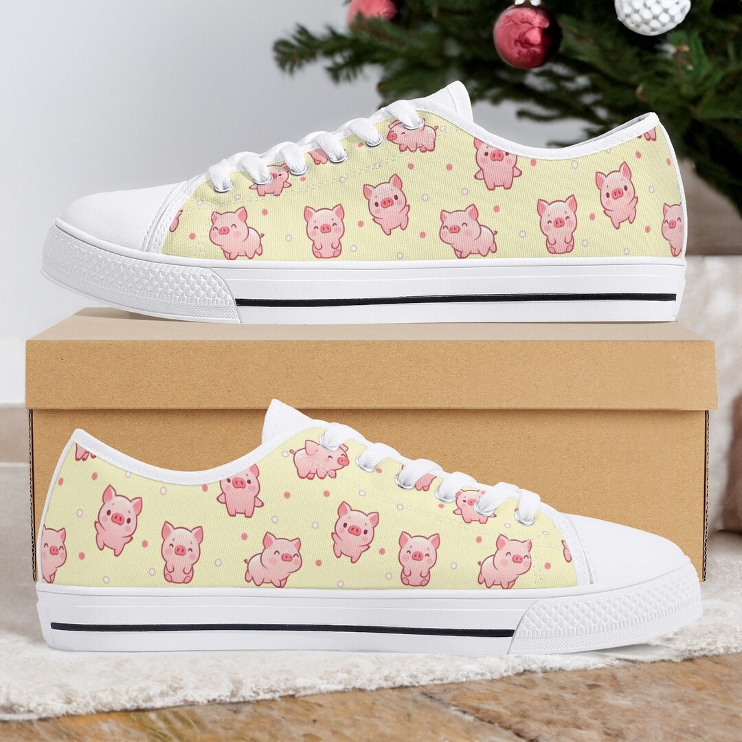 Pig Womens Low Top Canvas Shoes - Etsy