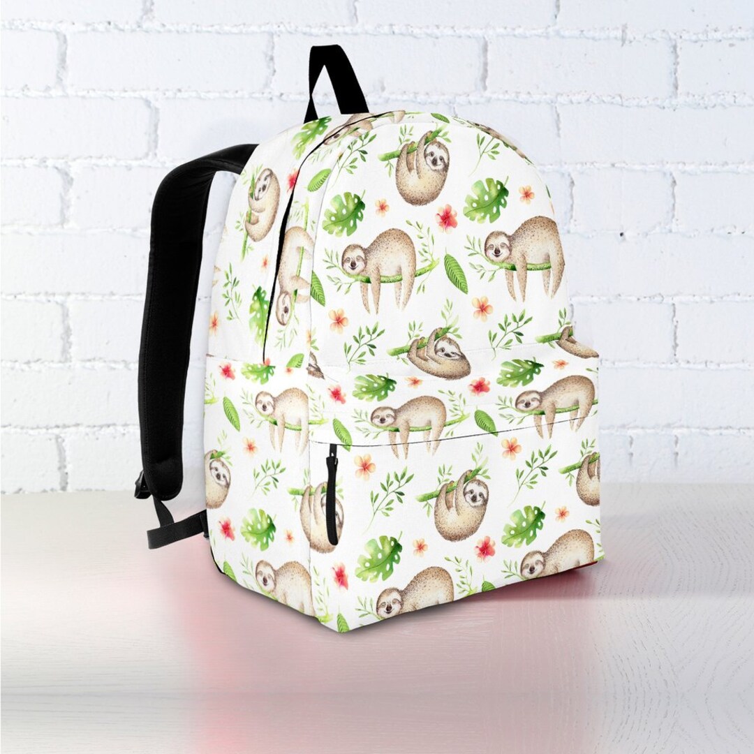 Personalized Sloth Backpack | Backpack | Rucksack | Backpack Women ...