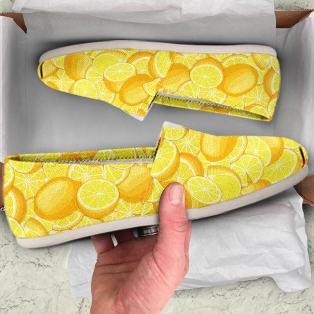 Lemon Shoes Lemon Women Shoes Shoes With Lemon Lemon - Etsy
