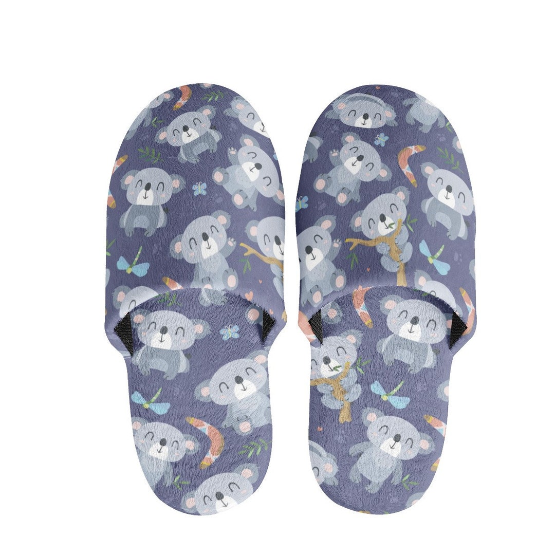 Koala Slippers, Anti-slip Rubber Sole, Family Sizes - Etsy