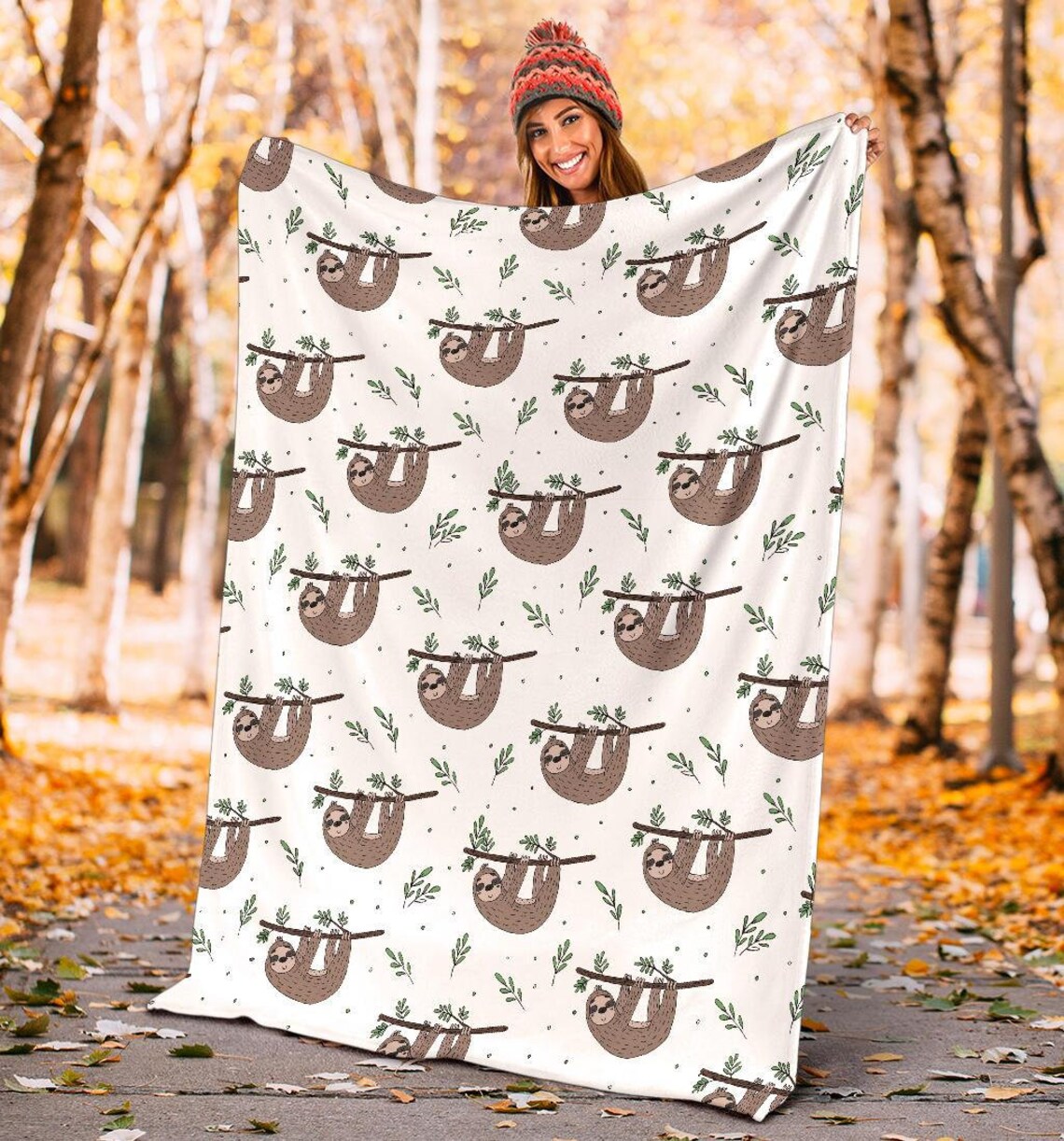Sloth Blanket Sloth Throw Blanket Sloth Fleece Blanket - Etsy