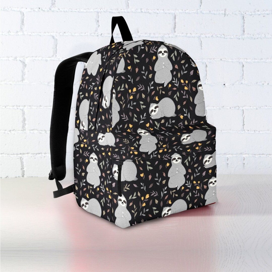 Personalized Sloth Backpack: Kids, Youth, Adult Sizes - Etsy