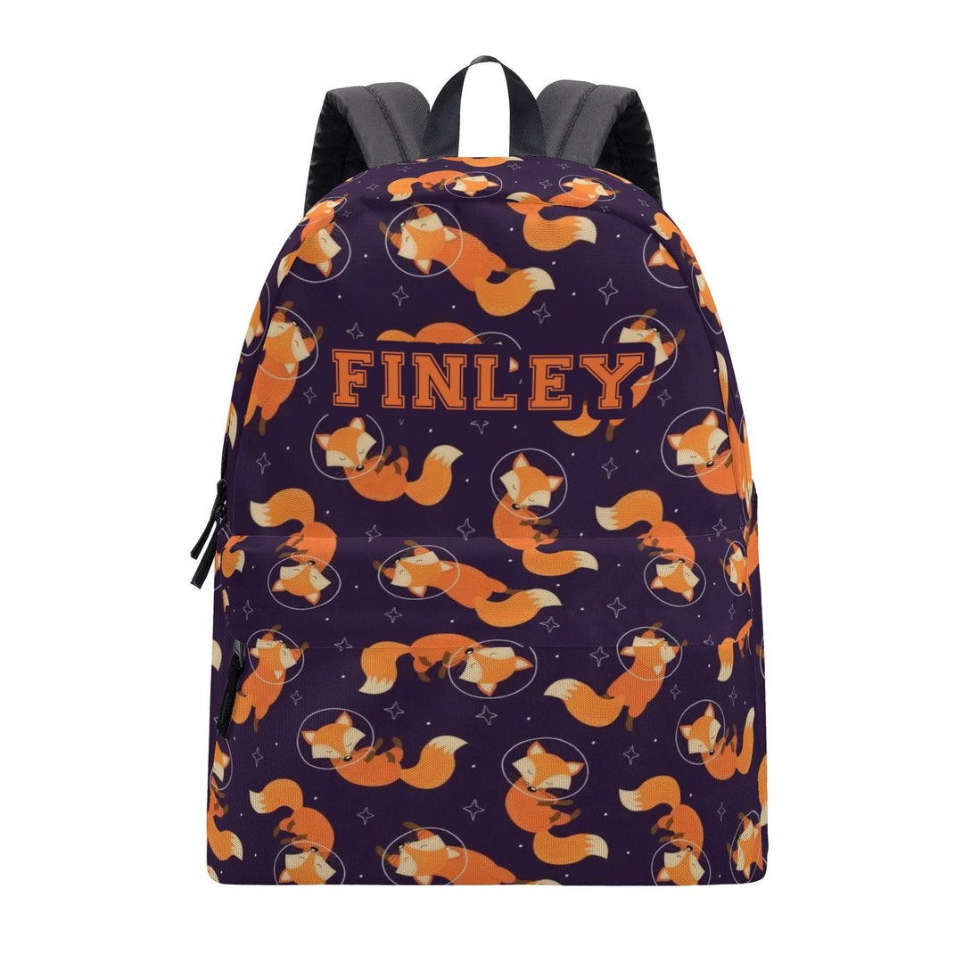 Personalized Fox Backpack, Fox Lunch Bag, Fox Pencil Case - Etsy