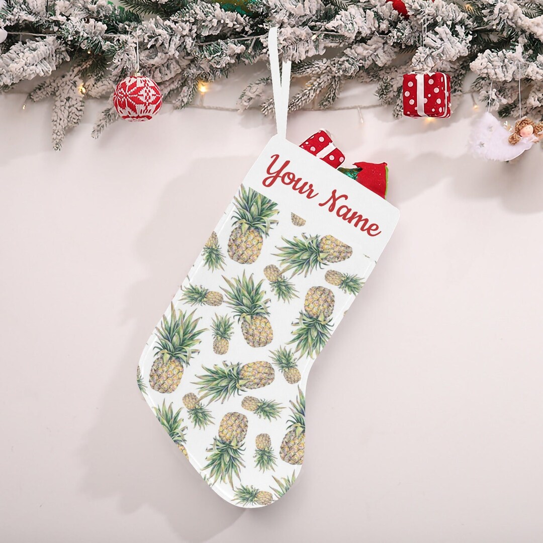 Personalized Pineapple Christmas Stocking - Etsy