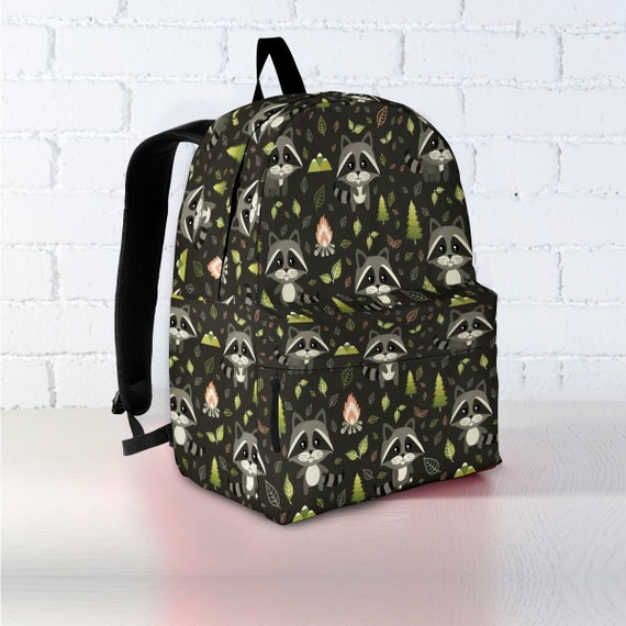Personalized Raccoon Backpack Raccoon Backpack Kid Raccoon | Etsy