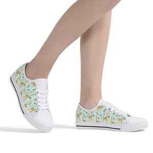 Giraffe Shoes, Giraffe Sneakers, Giraffe Women Shoes, Shoes With ...