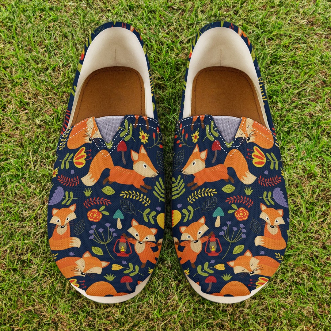 Fox Shoes Fox Women Shoes Shoes With Fox Women Canvas Shoes Style Women ...