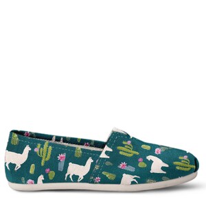 Llama Shoes Llama Women Shoes Shoes With Llama Alpaca Shoes Alpaca ...