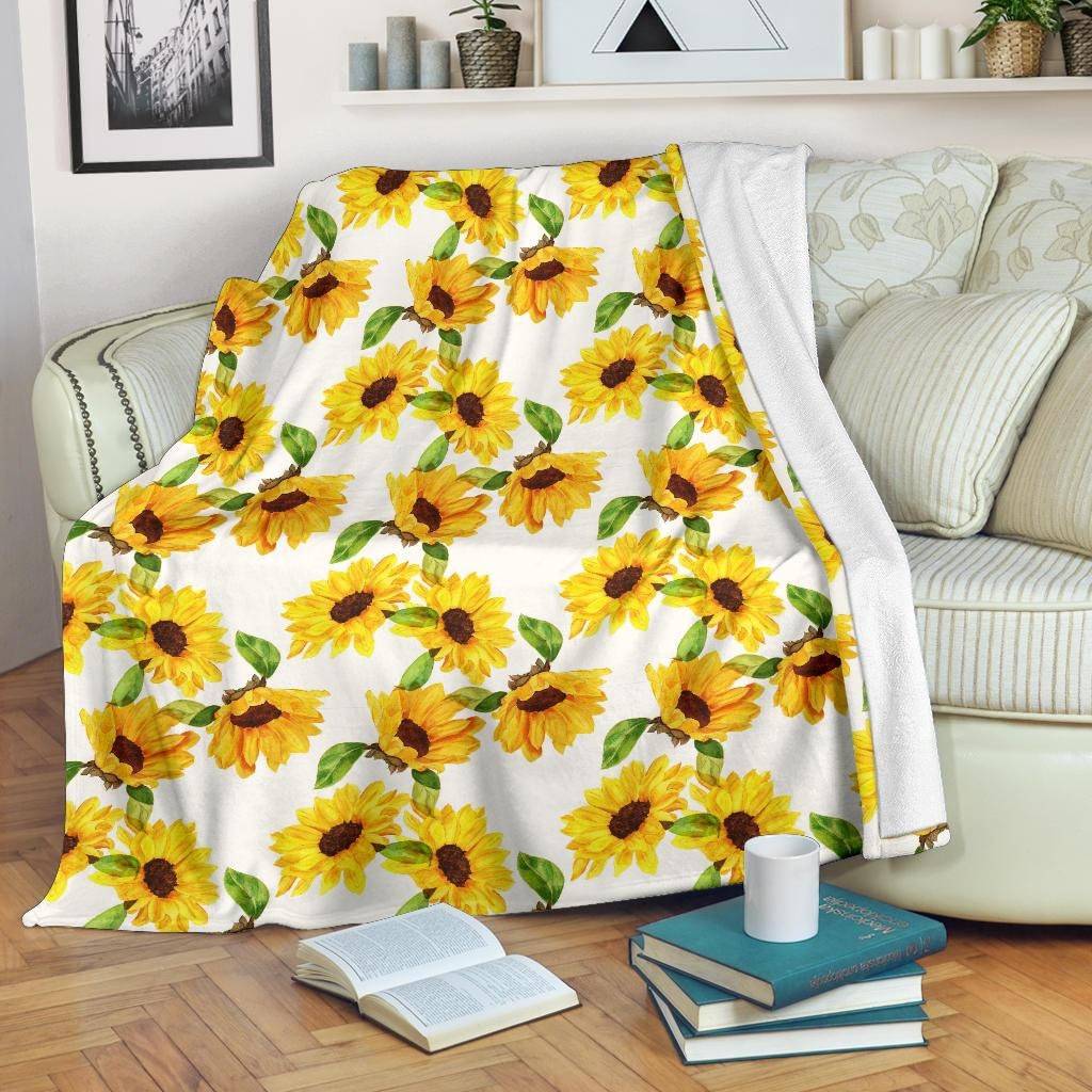 Sunflower Blanket Sunflower Throw Blanket Sunflower Fleece | Etsy