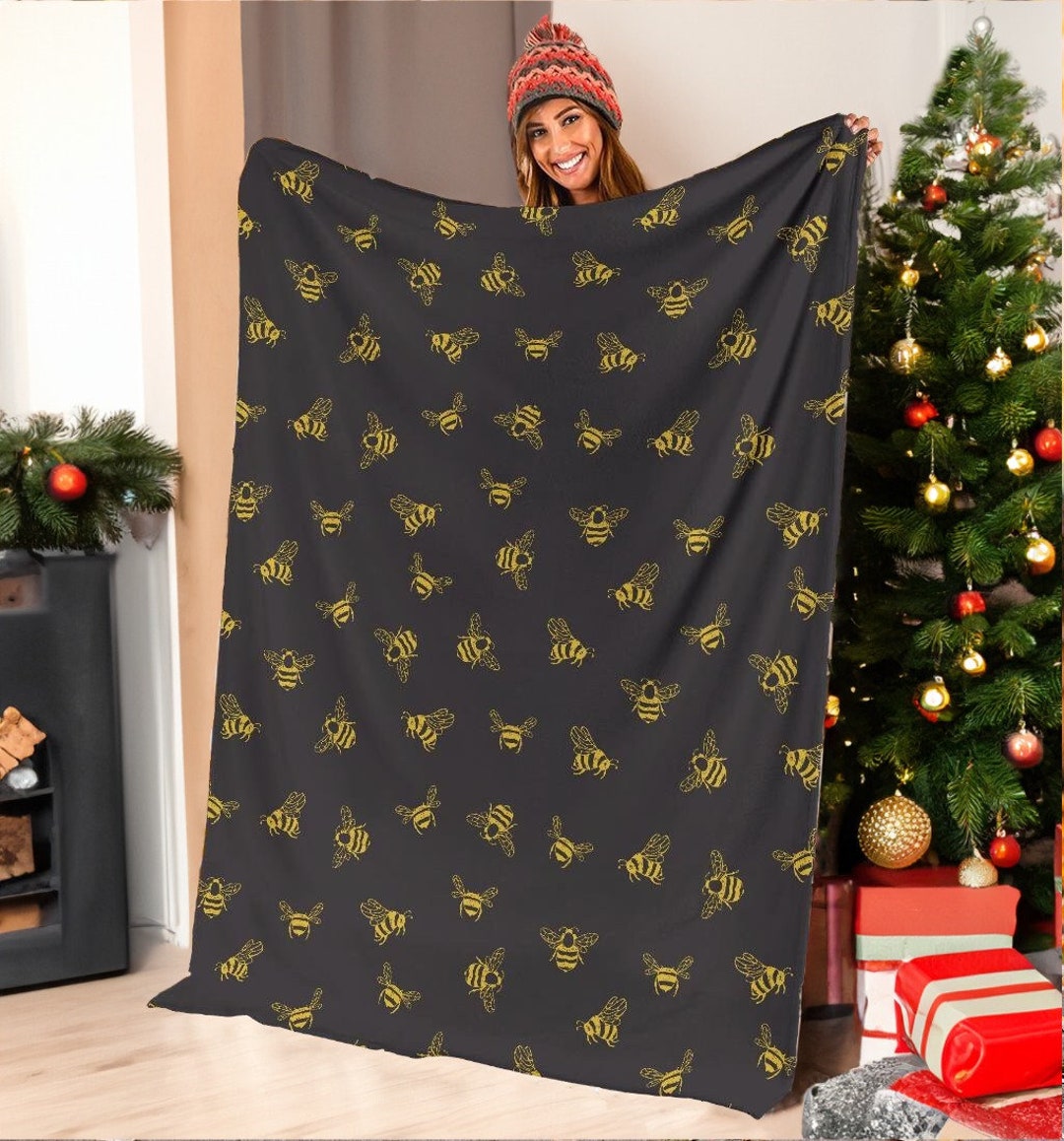 Bee Blanket, Bee Throw Blanket, Bee Fleece Blanket, Bee Adult Blanket ...