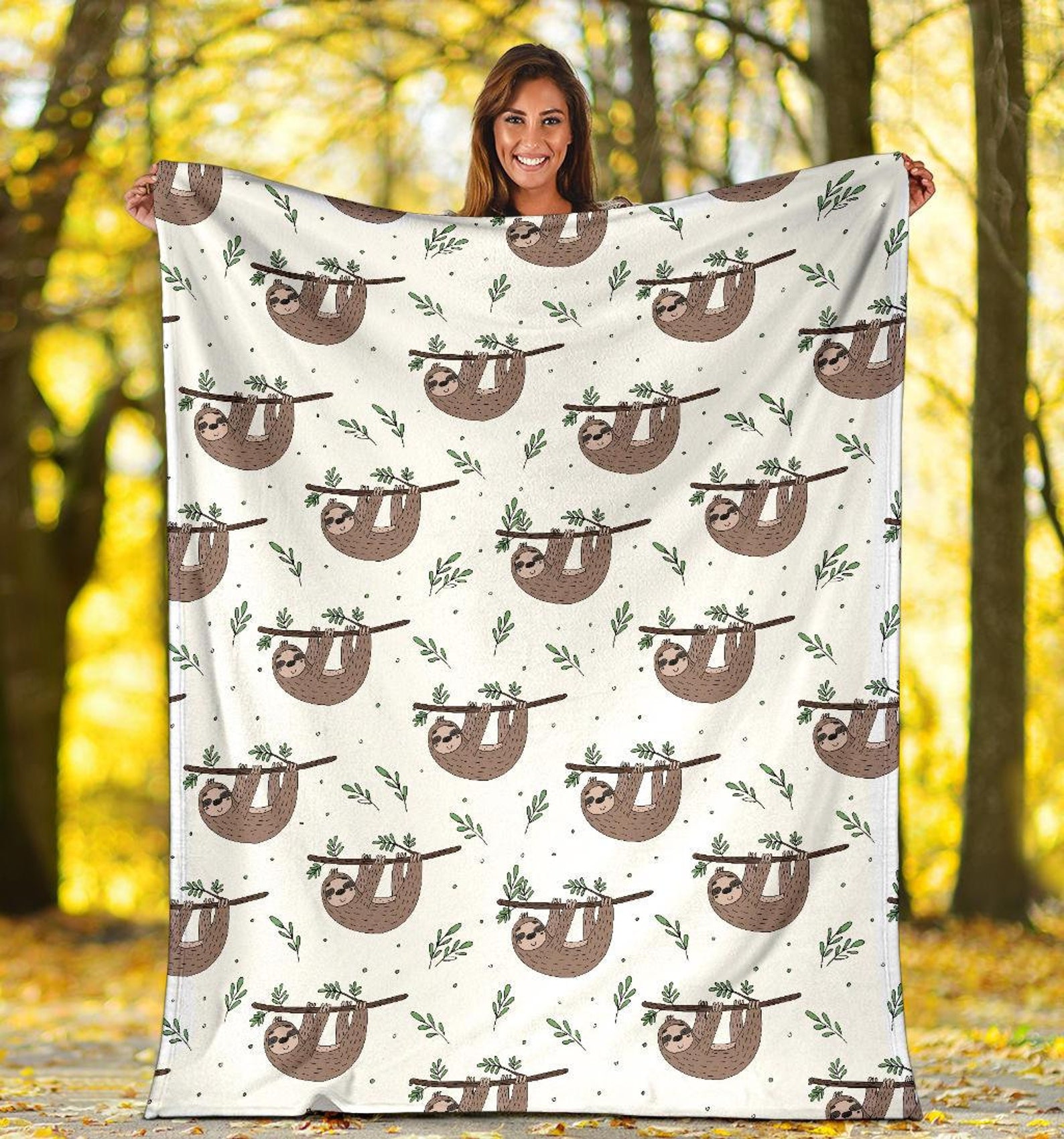 Sloth Blanket Sloth Throw Blanket Sloth Fleece Blanket - Etsy