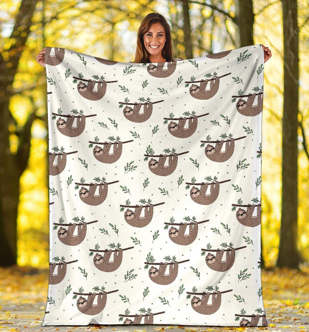 Sloth Blanket Sloth Throw Blanket Sloth Fleece Blanket - Etsy