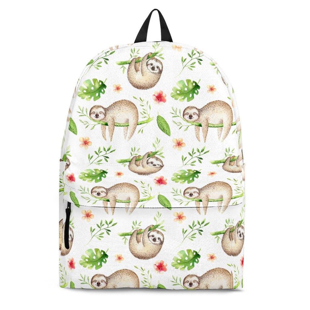 Personalized Sloth Backpack Backpack Rucksack Backpack - Etsy
