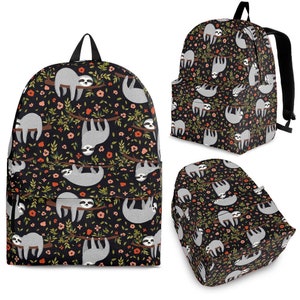 Personalized Sloth Backpack Backpack Rucksack Backpack Women Laptop ...