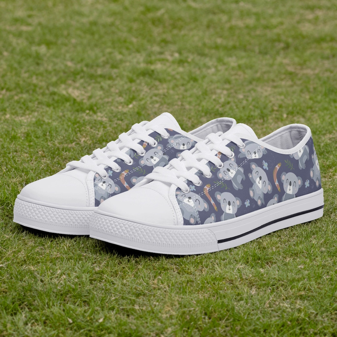 Koala Sneakers: Women's Low-top Canvas Shoes - Etsy